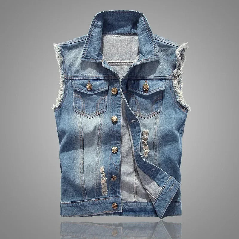 Ridgecut Denim Vest – Monterro Bay